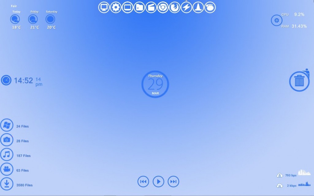 Windows 7 Utilities Rainmeter Skins