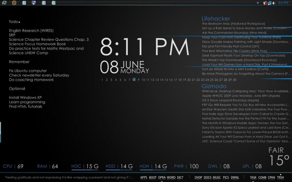 Windows 7 Utilities Rainmeter Skins