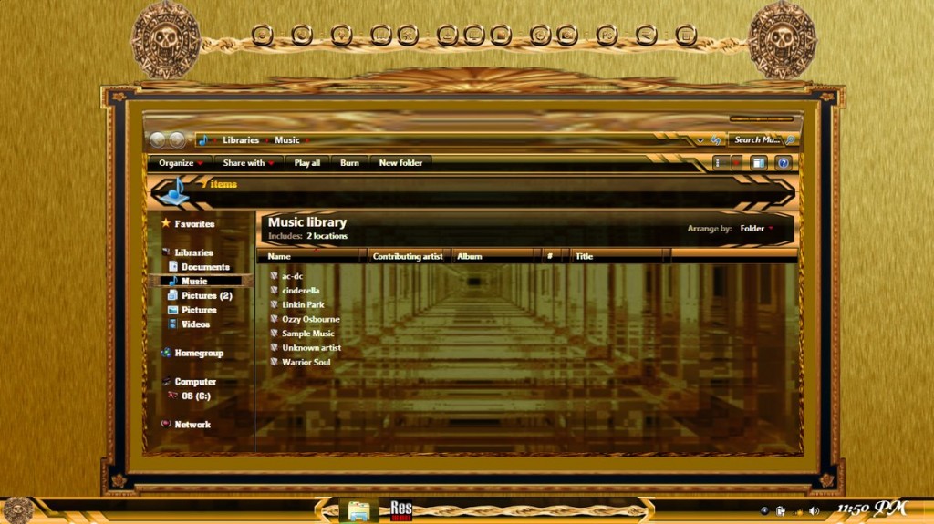Gold themepack for windows 7