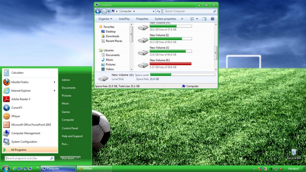 Basic gold theme for windows 7