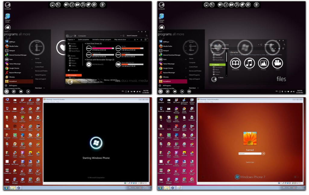 Forest dark theme for windows 7