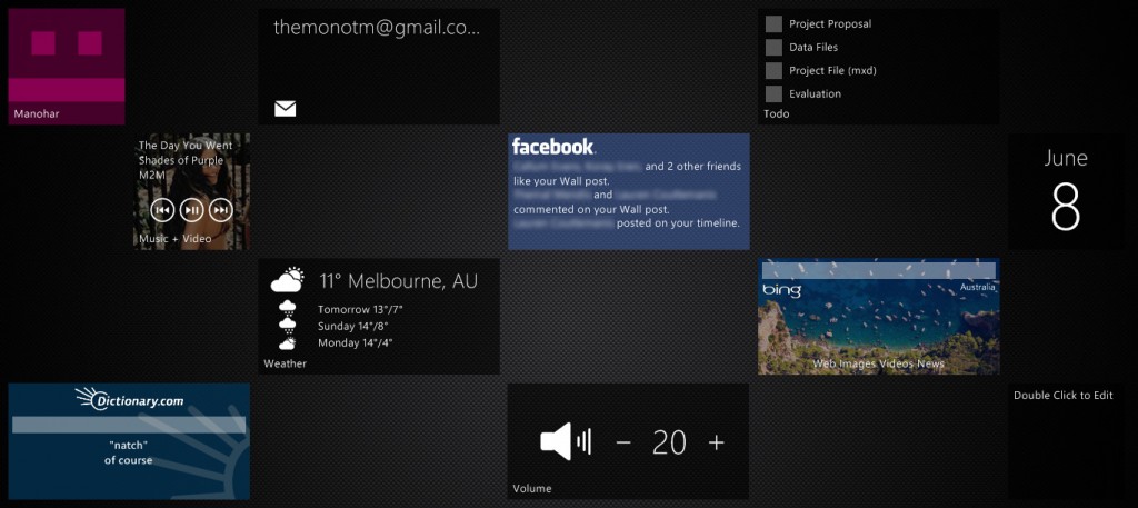 Metro Rainmeter Skin