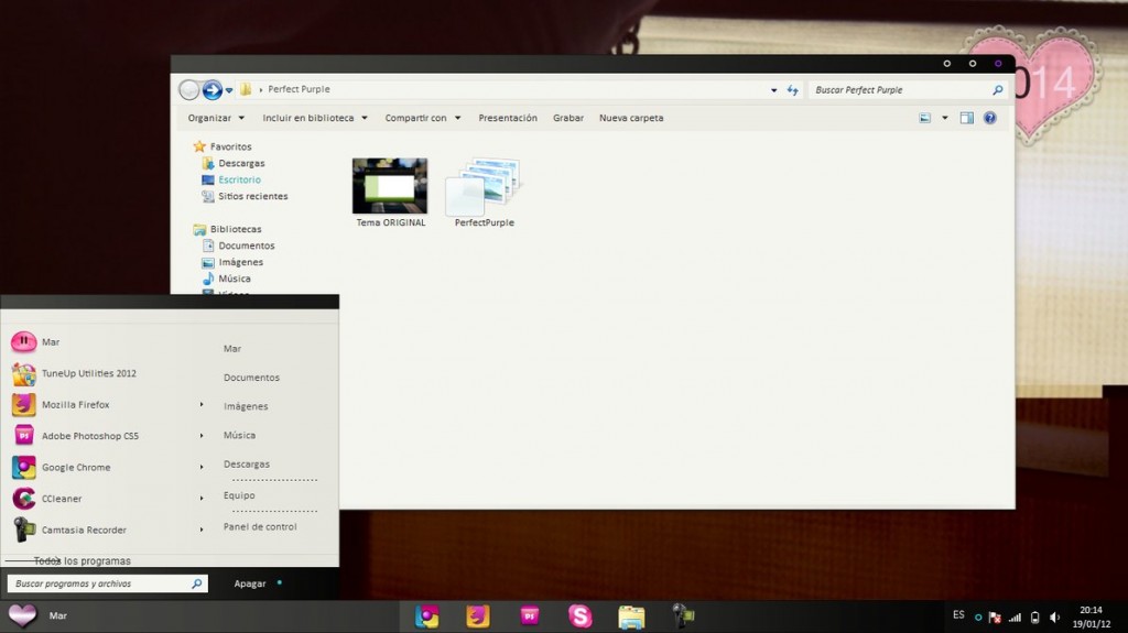 Purple themepack for windows 7