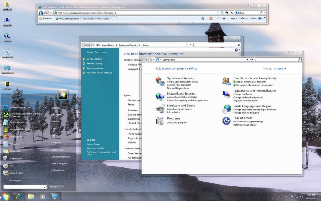 New wave nature theme for windows 7