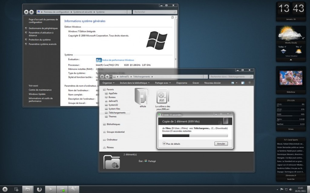 Emerald white updated theme for windows 7