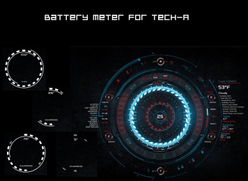 Battery Meter Rainmeter Skins