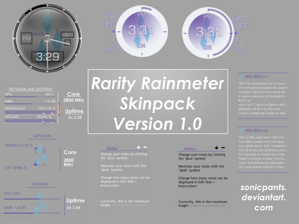 Windows 7 Utilities Rainmeter Skins