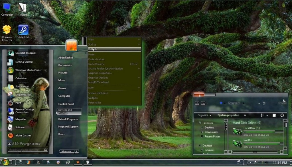 Green Alienware Skin Pack 3.0-X86 Windows 7 Visual Style
