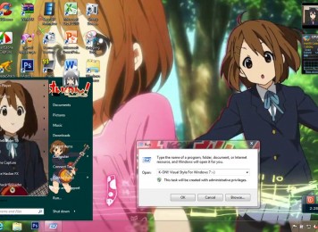 K-ON!! Yui Hirasawa For Windows 7 Visual Style