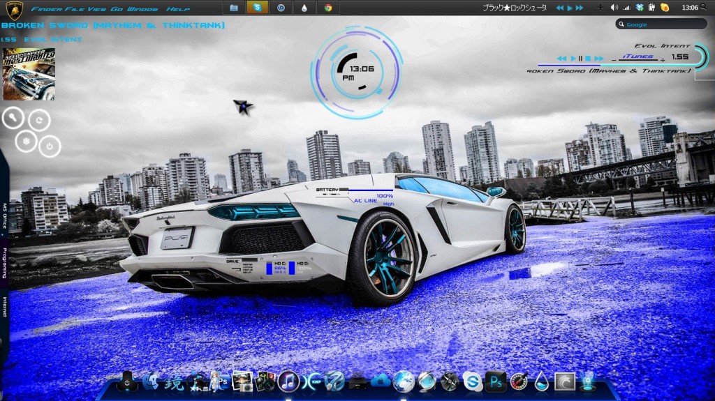 Blue Planet Rainmeter Theme for Windows7