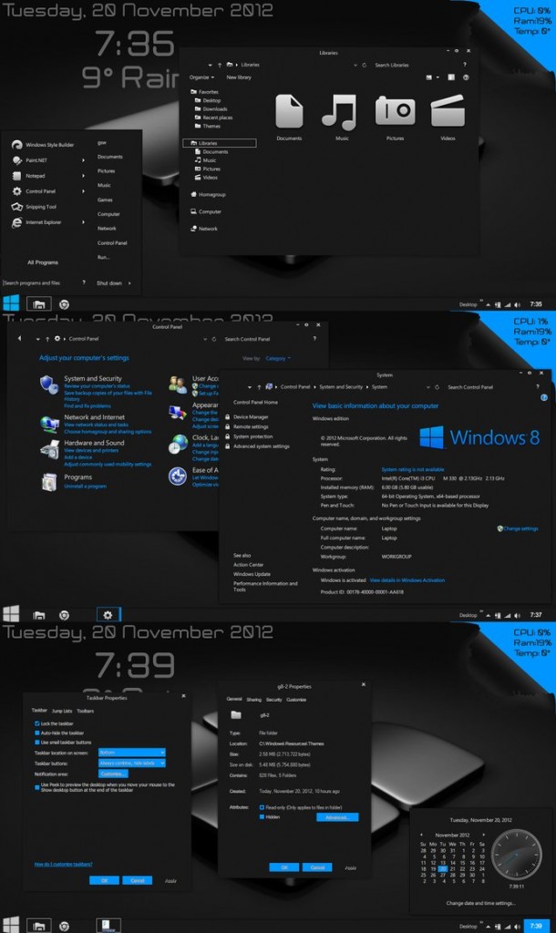 Minimalist Beta Rainmeter Skin