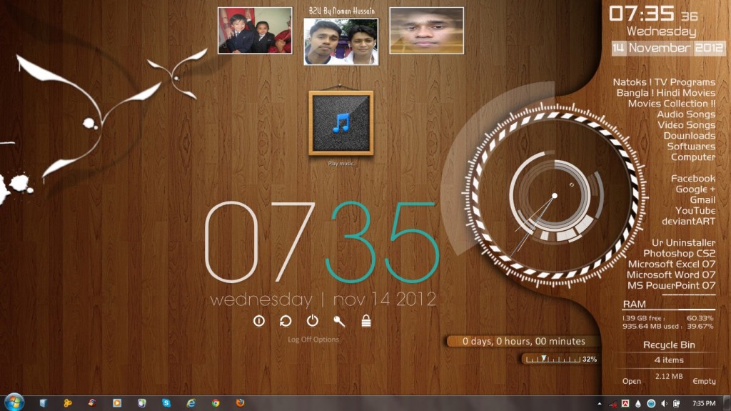 Alienware Rainmeter Skin for Windows7