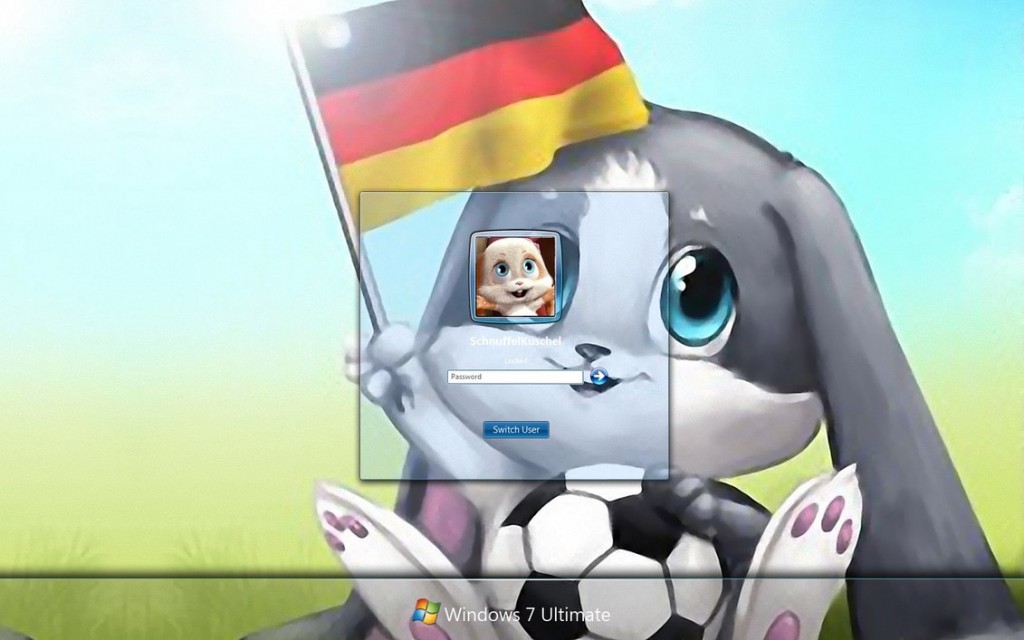 Schnuffel Celebration Windows 7 Logon Screen