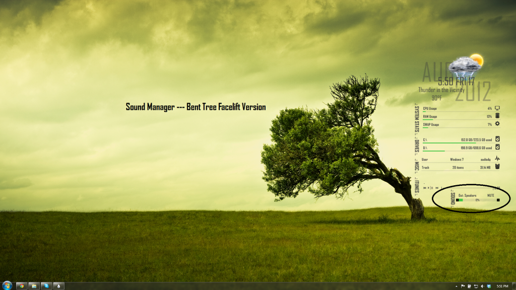 Windows 7 Utilities Rainmeter Skins