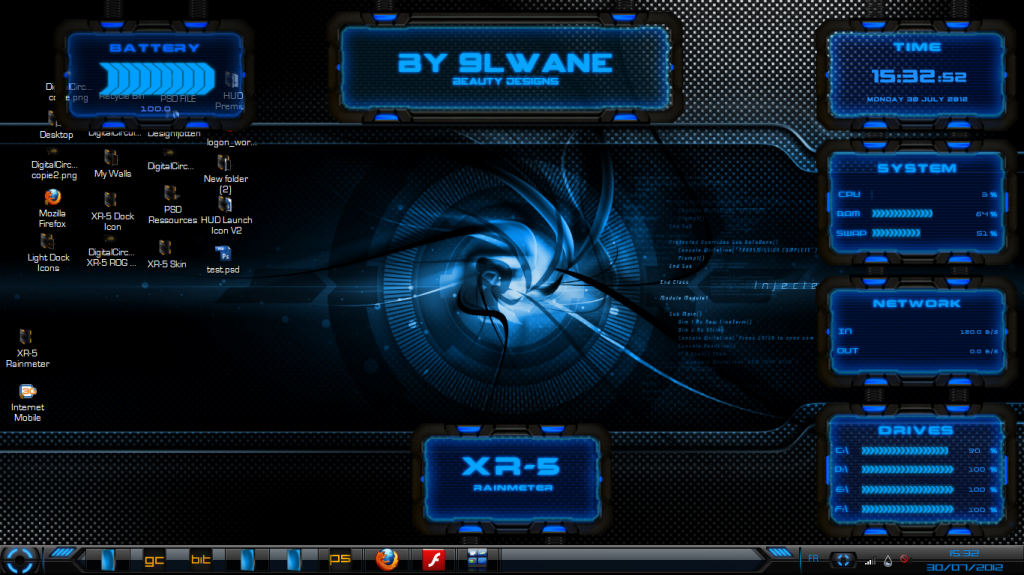 Windows 7 Utilities Rainmeter Skins