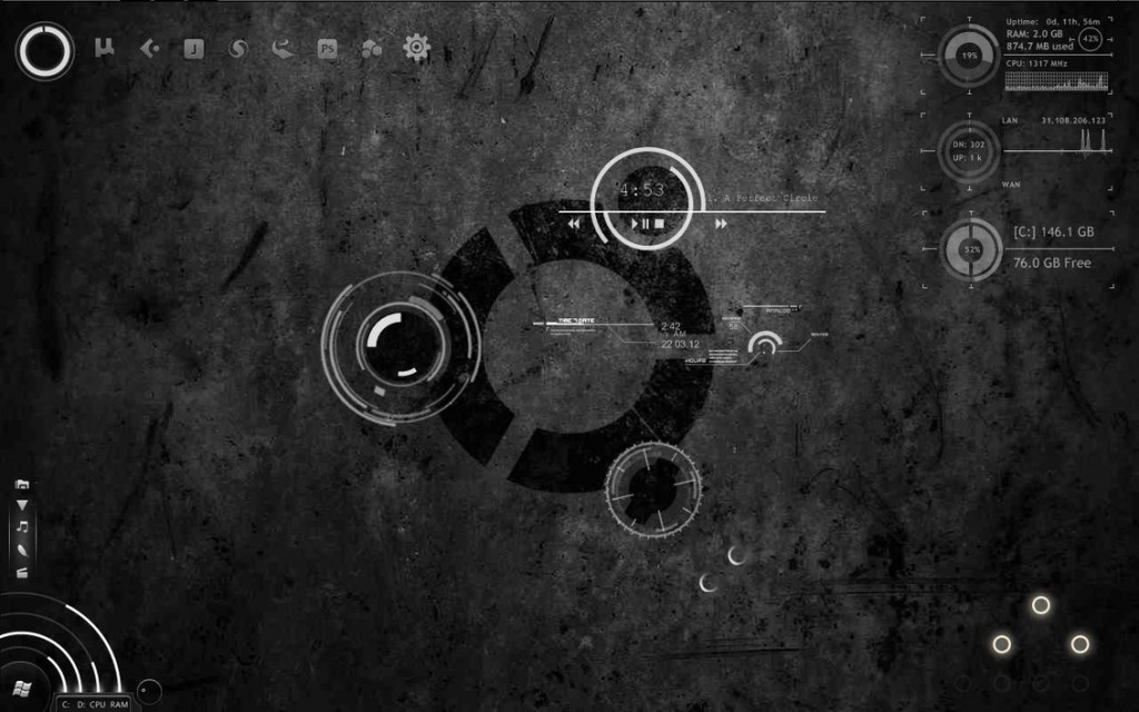 Windows 7 Utilities Rainmeter Skins