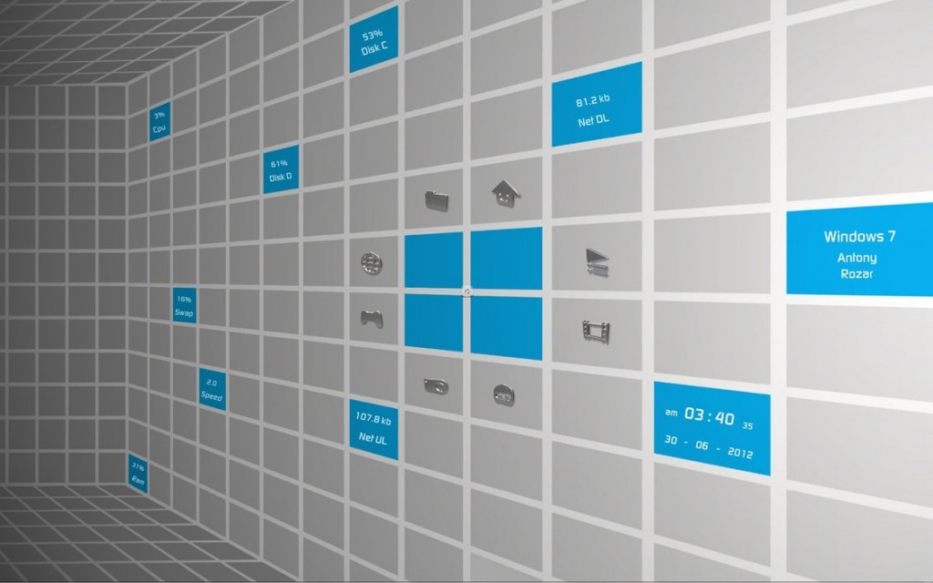 Windows 7 Utilities Rainmeter Skins