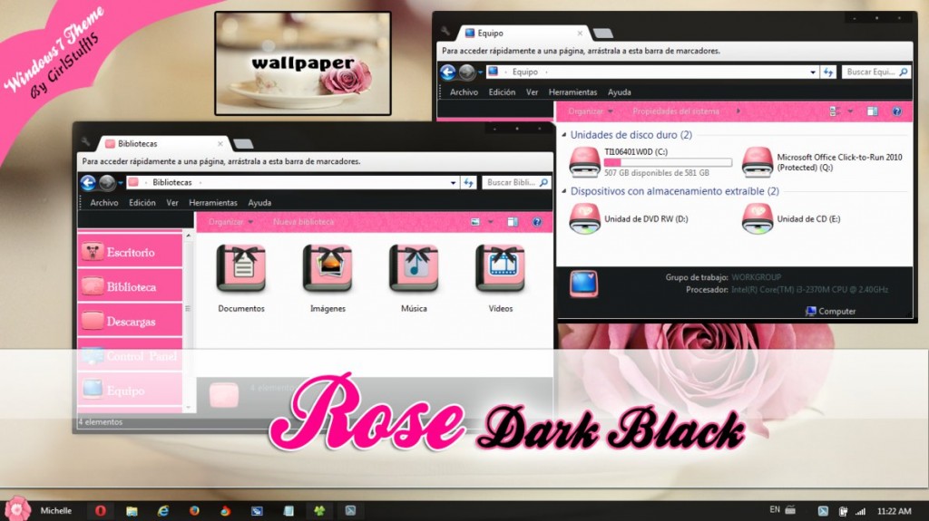 Dark classic windows 7 theme